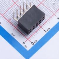China Connector with 254mm Pitch and 30mm Solder Tail Length FG FG-PM2.54-2-05PW-H8.5-TD Black PBT Material for sale