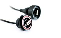 China USB Cable Assembly Bulgin PX0848/A Featuring IP68 Waterproof Rating and EMI Protection for Industrial for sale