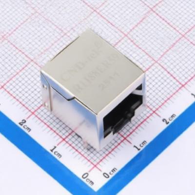China High Durability 8P8C EMI Shielded Connector CND-tek R1188ER59 Rated for 125 Volts AC Applications for sale