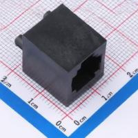 China RJ11 1 by 1 6P6C Connector with PBT Housing and 500 Mega Ohms Insulation Resistance CND tek R1166R22 for sale