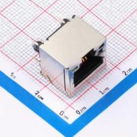 China Network Connectivity with CND-tek R1188ER52UT 8P8C Connector Featuring Integrated LEDs and PCB Mounting for sale