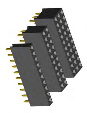 China Vertical Mount Female Header Connector 2.54mm Pitch CONNFLY Elec DS1023-1 16S21 with High Insulation for sale
