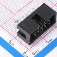 China electronic connectors CONNFLY Elec DS1013-10SSiB1-B-0 with 6 contacts 2.54mm pitch and black housing for sale