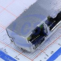 China Durable CONNFLY Elec DS1129-04-S8B0P-X connector with black PBT housing and 8p8c contact configuration for sale