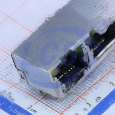 China Durable CONNFLY Elec DS1129-04-S8B0P-X connector with black PBT housing and 8p8c contact configuration for sale