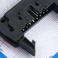 China electrical connector CONNFLY Elec DS1011-16SBSiB7-B with 10 contacts gray housing and standard latch mounting for sale