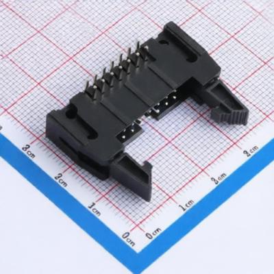 China Connector with 14 Contacts Standard Latch Mounting CONNFLY Elec DS1011-14RBSiB7-B Electrical Component for sale