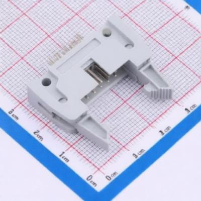 China electrical connector CONNFLY Elec DS1011-10SBSiA7-B with 10 contacts standard latch and gray housing for sale
