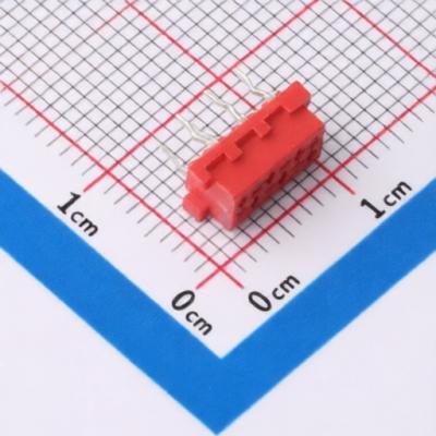 China PCB Mounting Electronic Connector with 127mm Pitch and Full Matt Tin Contact Plating CONNFLY Elec DS1015-04-06R6XB for sale
