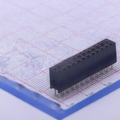 China Durable 2.54mm Female Header Connector CONNFLY Elec DS1023-2 12SF11 with PCB Layout Tolerance 0.05mm for sale