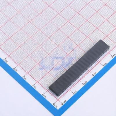 China Vertical Mount 2.54mm Pitch Female Header CONNFLY Elec DS1023-1x20SF11 Black Insulator UL94V0 Rated for sale