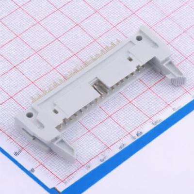 China Electrical connector CONNFLY Elec DS1011-34SBSiA7-B with 10 contacts gray housing and full gold flash plating for sale
