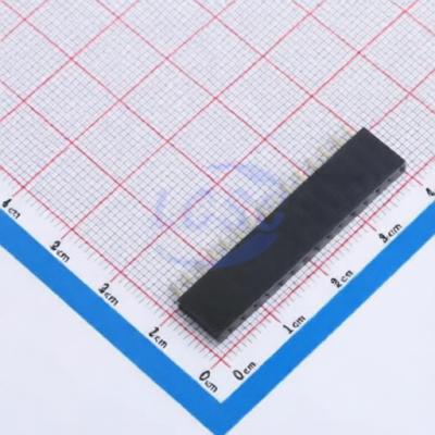 China 2.54mm Pitch Female Header Connector with 20 Milliohm Contact Resistance CONNFLY Elec DS1023-1x15SF11 for sale