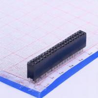 China 2.54mm Female Header Connector CONNFLY Elec DS1023-2*20SF11 with Gold Plated Contacts and PBT Insulator for sale