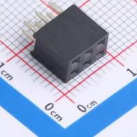 China High Reliability CONNFLY Elec DS1023-32-2x3V8 2.54mm Pitch Vertical Female Header Connector for PCB for sale