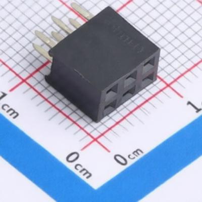 China High Reliability CONNFLY Elec DS1023-32-2x3V8 2.54mm Pitch Vertical Female Header Connector for PCB for sale