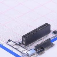 China Female Header Connector CONNFLY Elec DS1023-2*14SF11 2.54mm Pitch with Contact Resistance 20m Ohm Max for sale