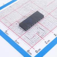 China PCB Connector 2.54mm Pitch Straight Mount CONNFLY Elec DS1023-1x10SF11 Female Header Black Insulator for sale