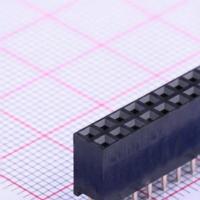 China 2.54mm Pitch Female Header Connector CONNFLY Elec DS1023-2*9SF11 with PBT Insulator UL94V0 Certified for sale
