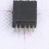 China 2.54mm Pitch Female Header Connector Double Row CONNFLY Elec DS1023-01-2x3SF11 with Gold Plated Contacts for sale