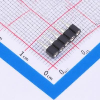 China Single and Double Row 2.54mm IC Socket Machine Pin R A V T SMT Types CONNFLY Elec DS1002-01-1x5V13-JK for sale