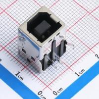 China USB 2.0 Type B Female Connector Right Angle DIP Mounting CONNFLY Elec DS1099-BN0 for PCB Edge Applications for sale