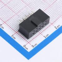 China 2.54mm Female Header Connector Straight Type CONNFLY Elec DS1023-02-2x5SF11 2x5 Contacts Gold Plated for sale