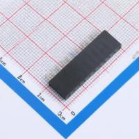 China 2.54mm Vertical Type Female Header Connector CONNFLY Elec DS1023-1x11SF11 with Gold Plated Contacts for sale