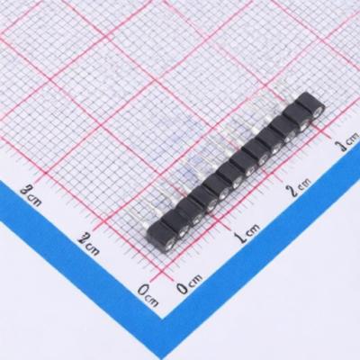 China Connection 2.54mm IC Socket CONNFLY Elec DS1002-01-1x12V11-JK with Machine Pin and SMT Mounting Styles for sale