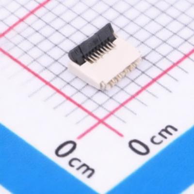 China dual contact side connector DIANWEI 8.03A0.009200 0.3mm pitch rear locking for 0.2mm thick FFC FPC cables for sale