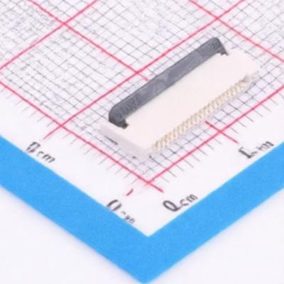 China FFC FPC connector with 4 to 60 pins DIANWEI 8.01A0.022200 dual contact side 0.5mm pitch rear locking for sale
