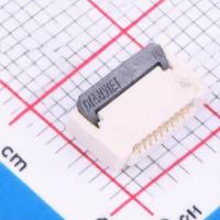 China FFC FPC Dual Contact Side Connector DIANWEI 8.01A0.010200 with 0.5mm Pitch and Back Locking Feature for sale