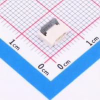China Flexible Flat Cable Connector 0.5mm Pitch Dual Contact Side Type DIANWEI 8.01A0.006200 with 2.0mm Height and Rear Locking for sale