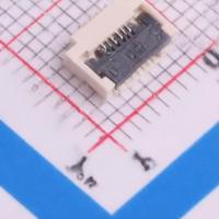 China 0.5mm Pitch FFC FPC Swing Cover Connector DIANWEI 8.15A0.006200 for 0.3mm Cable Thickness Applications for sale