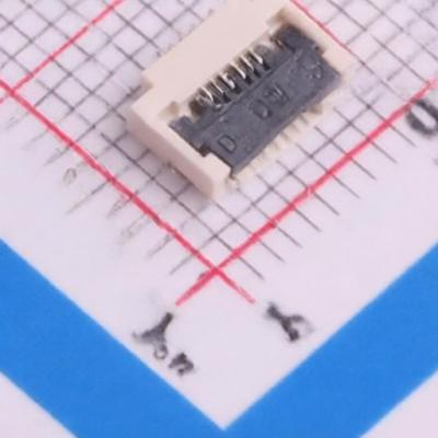China 0.5mm Pitch FFC FPC Swing Cover Connector DIANWEI 8.15A0.006200 for 0.3mm Cable Thickness Applications for sale