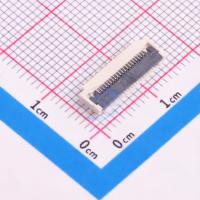 China Compact 0.5mm FFC FPC Connector DIANWEI 8.15A0.020200 Featuring Swing Cover and Single Side Contact for sale