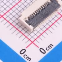 China FFC FPC Swing Cover Connector 0.5mm Pitch 1.8mm Height DIANWEI 8.15A0.012200 Compatible with 4 to 128 Pins for sale