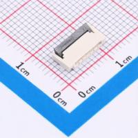 China FFC FPC dual contact side connector DIANWEI 8.04A0.006200 with 1.0mm pitch and back locking mechanism for sale