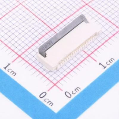 China 0.5mm Pitch FFC FPC Dual Contact Side Connector DIANWEI 8.01A0.020200 for 0.3mm Thick Flexible Cables for sale