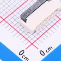 China Durable DIANWEI 8.01A0.014200 0.5mm pitch rear locking dual contact connector for 0.3mm thick FFC FPC cables for sale