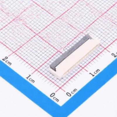 China 1.0mm pitch FFC FPC dual contact side connector DIANWEI 8.04A0.014200 with 2.0mm height and back locking for sale