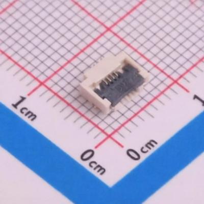 China FFC FPC Connector 0.5mm Pitch Swing Cover Type DIANWEI 8.15A0.004200 Supports 4 to 128 Pin Cable Widths for sale