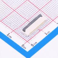 China Dual Contact Side Connector SMT Soldering 0.5mm Pitch for 0.3mm FFC FPC Cables DIANWEI 8.01A0.024200 for sale