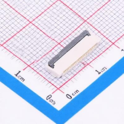 China Dual Contact Side Connector SMT Soldering 0.5mm Pitch for 0.3mm FFC FPC Cables DIANWEI 8.01A0.024200 for sale