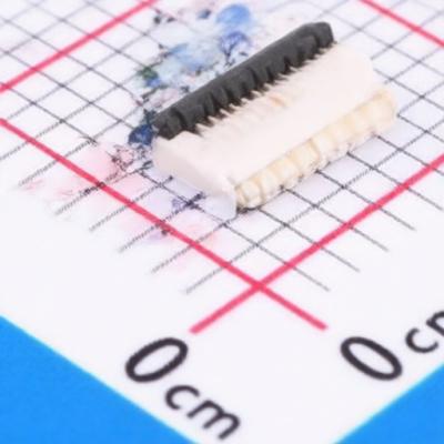 China Dual contact side connector 0.3mm pitch DIANWEI 8.03A0.013200 rear locking suitable for 0.2mm thick FFC FPC cables for sale