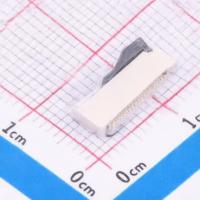 China 0.5mm pitch FFC FPC dual contact side connector DIANWEI 8.01A0.018200 with 2.0mm height and 4 to 60 pins for sale