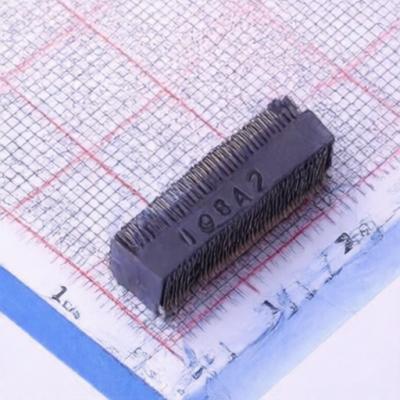 China High speed data M2 NGFF connector FOXCONN 2E0BC21-S64BM-7H with gold flash plating and black housing for sale