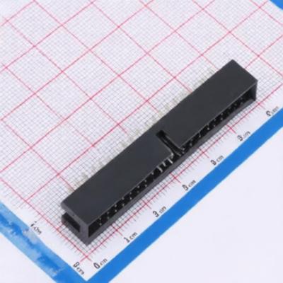 China Electrical Connector with PBT Housing and Gold Plated Brass Terminals HanElectricity HY2541WV-N-2x20P Model for sale