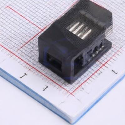 China Electrical Connector HanElectricity HY2541WV-N-2x4P with Gold Plated Brass Terminals and Durable PBT Housing Material for sale