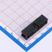 China PBT Black Housing Electrical Connector with High Dielectric Strength HanElectricity HY2541WV-N-2x10P Model for sale
